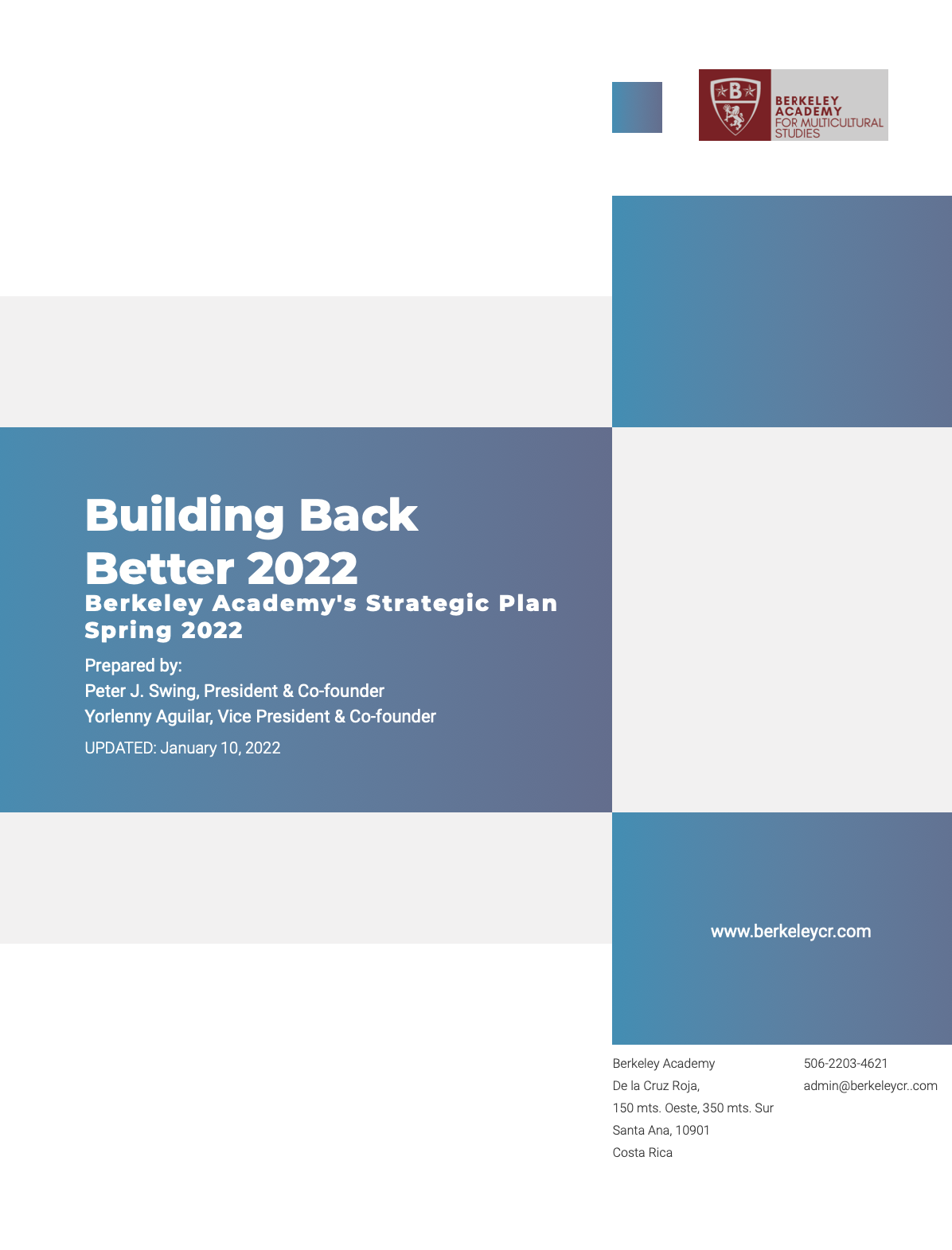 Building Back Spring 2022